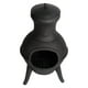 Esschert Design 26" Black Finish Cast Iron Chiminea - Walmart.com