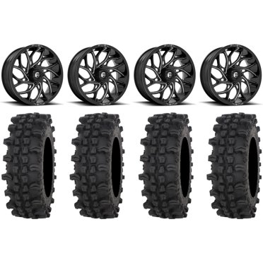 System 3 SB-5 Black 14" Wheels 30" Regulator Tires Can-Am Maverick X3 ...