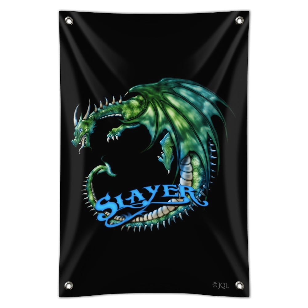 Dragon Slayer Fantasy Gaming Home Business Office Sign - Walmart.com