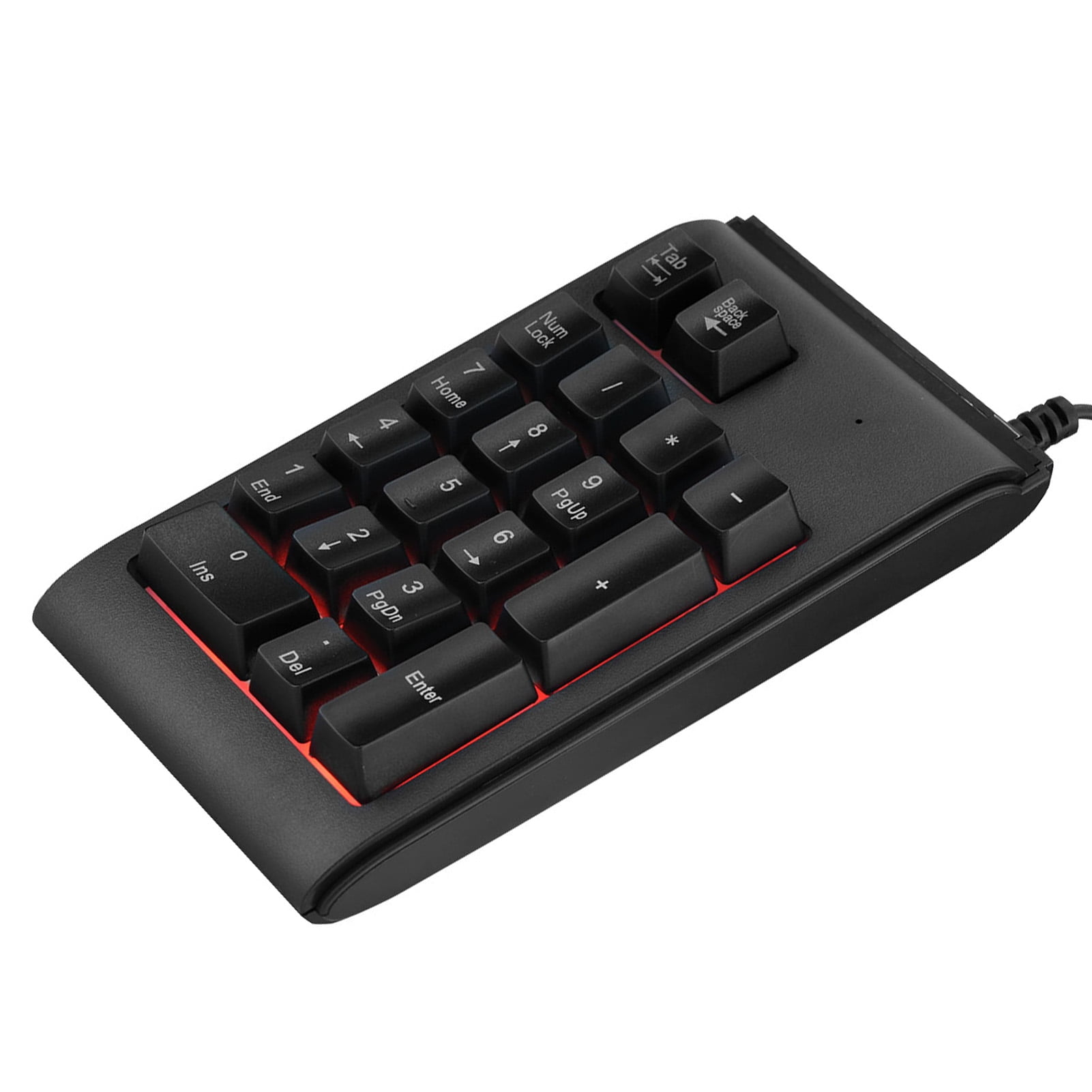 LED Backlit Keypad Mini 19-Key USB Numeric Keypad - Mechanical Feel ...