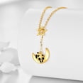 14k Solid Gold Animals Necklace for Women Giraffe Bee Elephant Ladybug ...