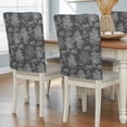 4 Pack Forest Animal Chair Back Covers Vintage Forest Deer Leopard Dark ...