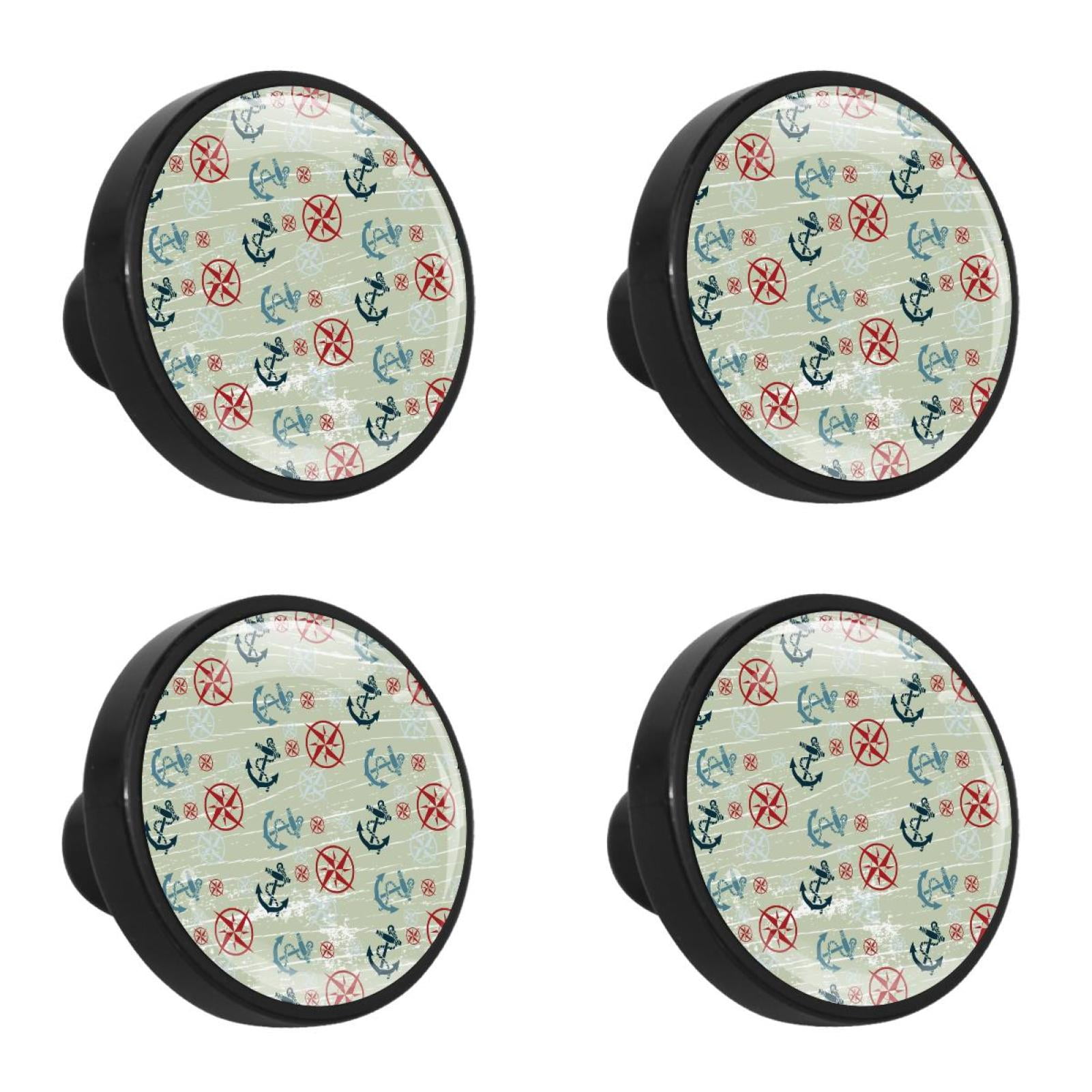 4 Pcs Anchor Knobs for Kitchen Cabinet Cupboard Dresser Bookcase Drawer ...