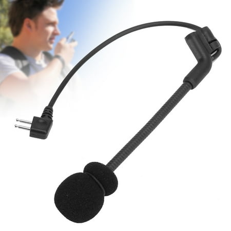 Hilitand Headset Microphone,2 Pin Microphone,Black Z Microphone MIC 2 ...
