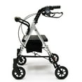 Lumex Set N' Go Adjustable Rollator-Silver Seat Height Adjusts From 18 ...