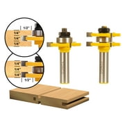 Rail & Stile Router Bit Set - Shaker 2 Pc. 1/2" Shank - Yonico 12249 ...