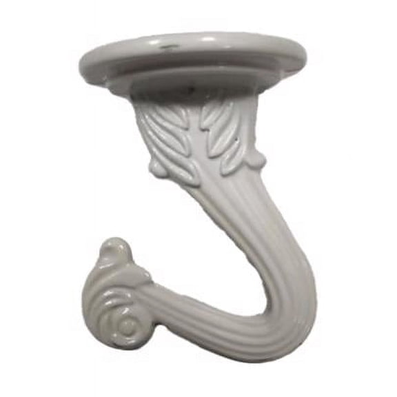 Living Accents 7035914 1.5 in. Zinc Sturdy Swag Hook, White - Walmart.com