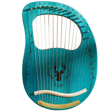 wolftale Portable Lyre Harp 16 String Harp Small Harp Musical ...