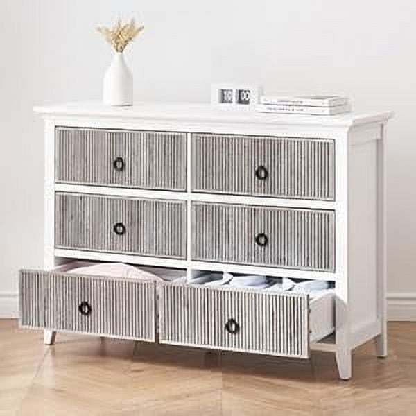 Click here for Tropow Wood Dresser For Bedroom 6 Drawers Raw Wood... prices