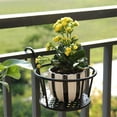 1 Pack Hanging Railing Planters for Garden,Outdoor Balcony Hanging ...