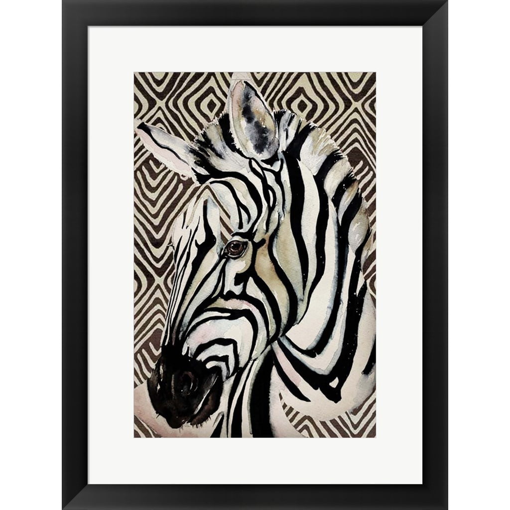Great Art Now Designer Zebra by Emma Catherine Debs, Framed Wall Art ...