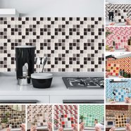 KASARO Wall Tile Peel and Stick Mosaic Shell Backsplash Decor for ...