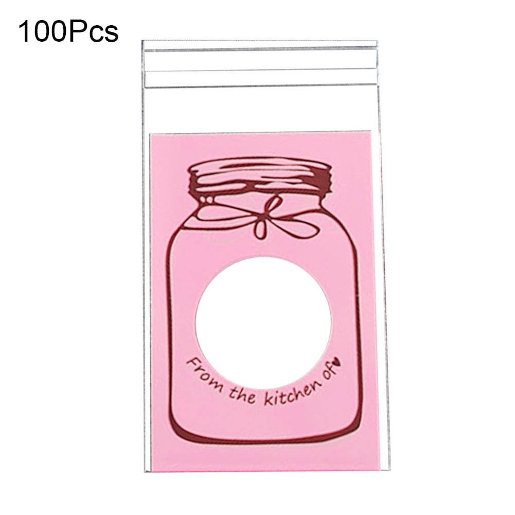 Translucent Plastic Bags/Cellophane Bags with 100pcs Hand made Stickers ...