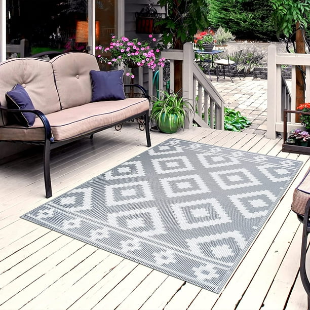 Playa Rug Reversible Indoor/Outdoor 100% Recycled Plastic Floor Mat/Rug ...