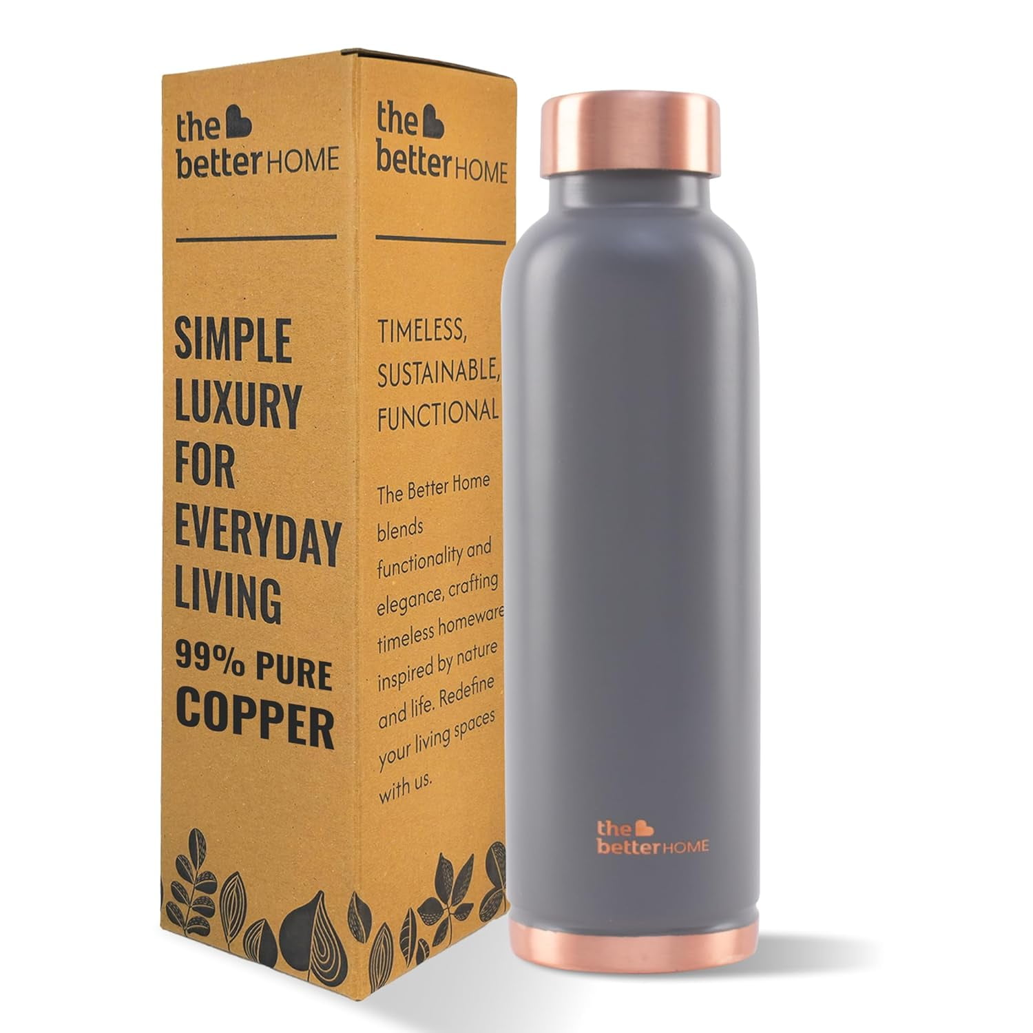 Click here for The Better Home Copper Water Bottle 950ml Bpa Free... prices