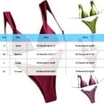 Aobny Swimsuit Women Bikinis Sexy Swim Suit Thong Set Triangle Green ...