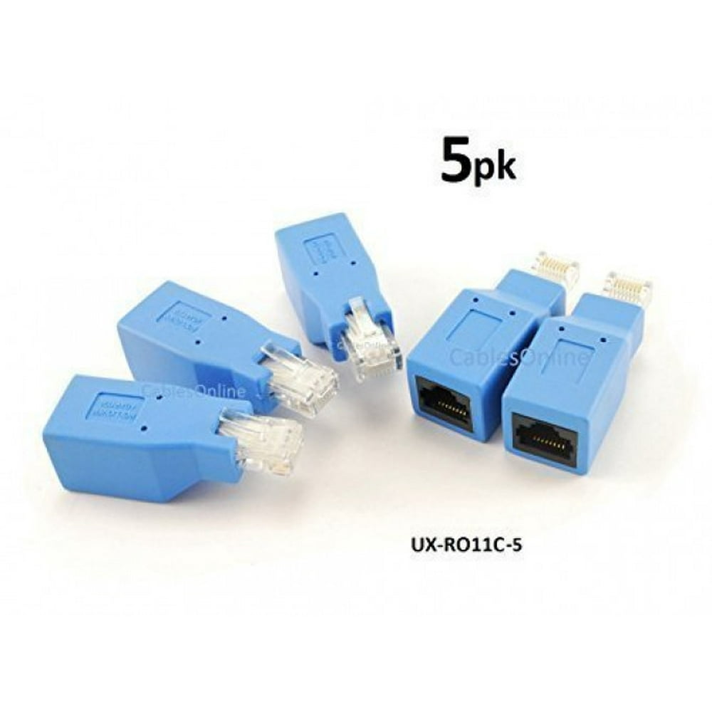 CablesOnline, 5-PACK Cisco Console Rollover Adapter for RJ45 Ethernet ...