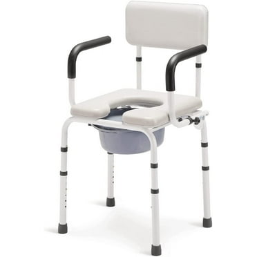 TidBay Folding Bedside Commode, Portable Shower Commode Chair for ...