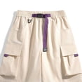 DPTALR Men's Solid Color Casual Fashion Outdoor Sports Shorts,Beige,Big ...