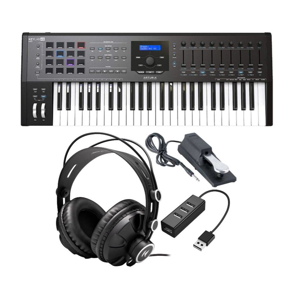 Arturia KeyLab MkII 49-Key MIDI Keyboard Controller with Headphones ...