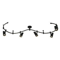 Catalina Lighting Flex Track 5-Light Dimmable LED Track Light with 8 ...