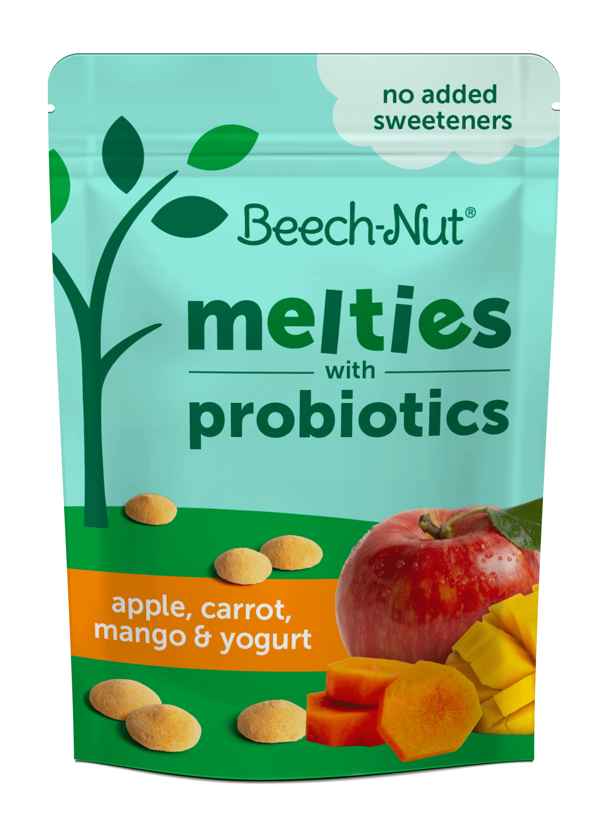 Beech-Nut Probiotic Melties Apple Carrot Mango Yogurt Melts Baby ...