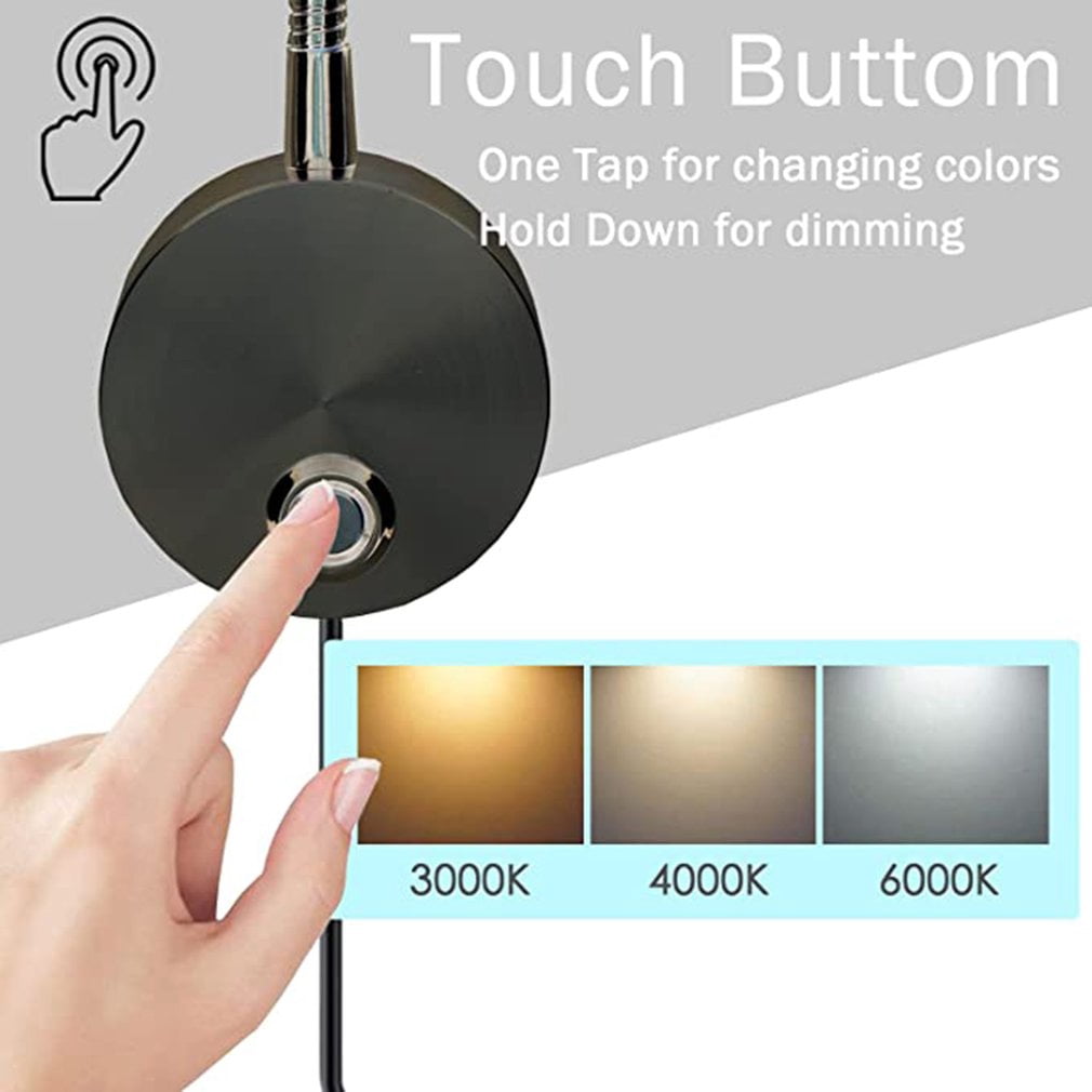OUTAD Reading Light Bedside Wall Mounted Lights 3W LED Dimmable ...