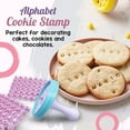 Interchangeable Alphabet Cookie Stamp Set with English Letters and ...