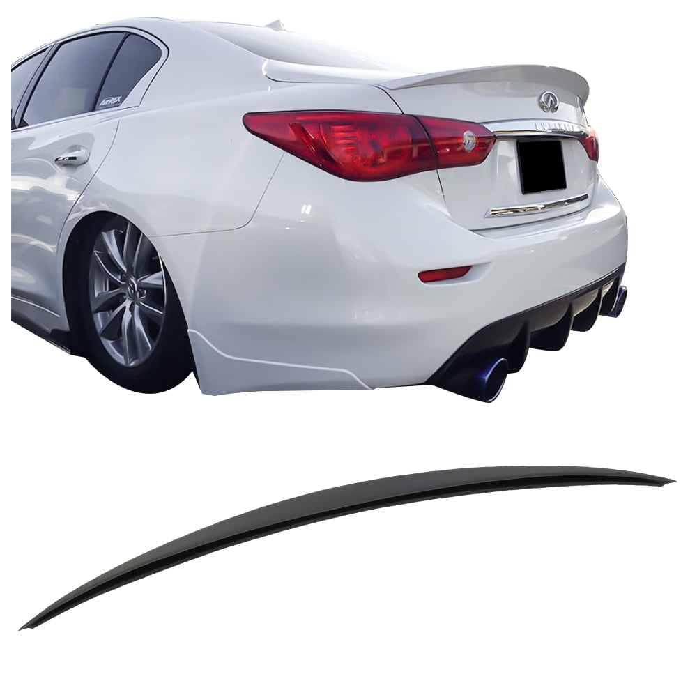 Ikon Motorsports Compatible with 14-23 Infiniti Q50 Sedan Trunk Lip ...
