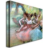 Trademark Art "Four Ballerinas on the Stage" Canvas Art by Edgar Degas ...