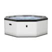 ALEKO Wood Fired Hot Tub and Ice Bath - Portable Outdoor Spa for 4-5 ...