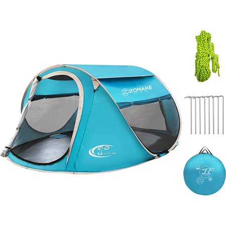 Easy Pop Up Tent 2-4 Person - Instant Pop-Up Camping Tents Automatic ...