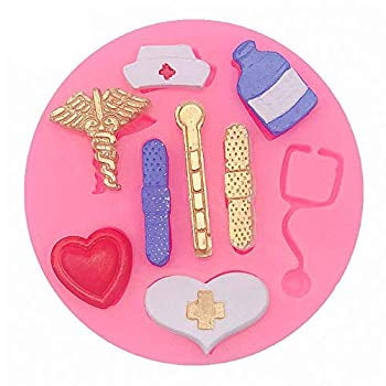 Baking stethoscope edible nursing items edible fondant nurse items ...