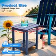 Adirondack Side Table, Solid Wood End Tables, Small Outdoor Coffee ...