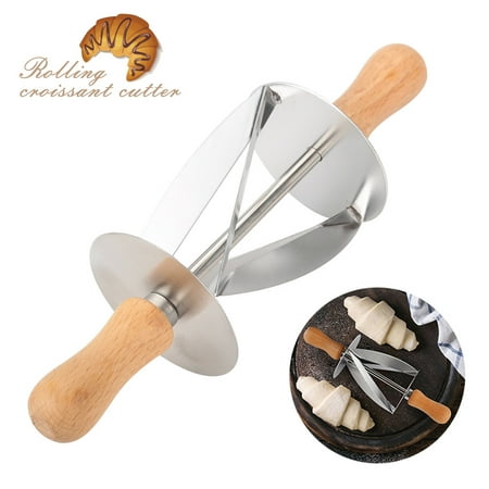 Croissant Cutter,Stainless Steel Croissant Rolling Rolling Dough Cutter ...