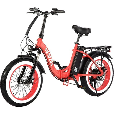 HONE Electric Bike for Adults, 20" x 4.0 Fat Tire Step-Thru Folding ...