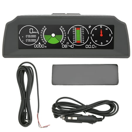 Car Slope Gauge GPS Slope Meter PMH KMH Inclinometer HUD Pitch Tilt ...