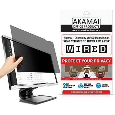 27 inch Computer Privacy Screen (16:9) - Black Security Shield ...