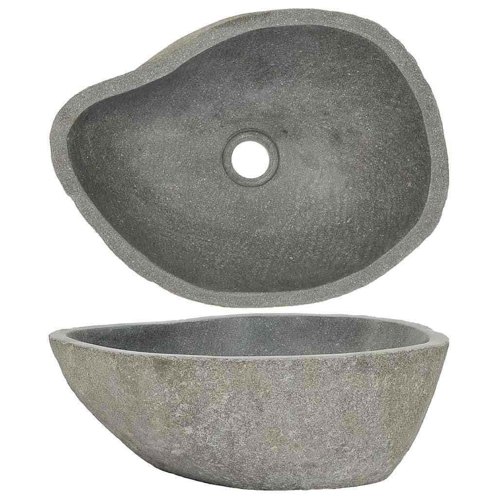 Lavabo de mano VidaXL Oval River Stone 37-46x29-36 | Walmart en línea