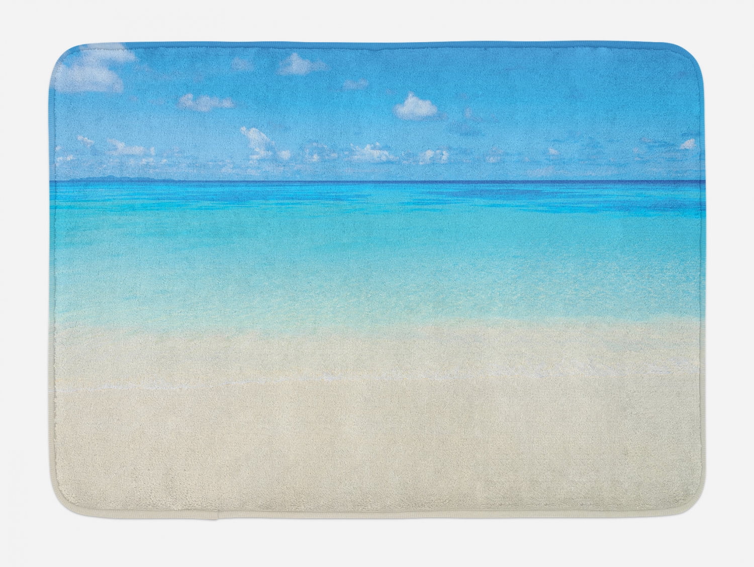 Ocean Bath Mat, Paradise Beach in Tropical Caribbean Sea with Fantastic ...