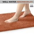 Yafa Home Fashion 1 Piece Solid Microfiber Soft Bathroom Rug , Non-Slip ...