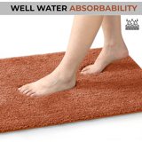 Yafa Home Fashion 1 Piece Solid Microfiber Soft Bathroom Rug , Non-Slip ...