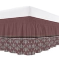 Abstract Bed Skirt Bed Skirts King Size 16 Inch Drop, Retro Watercolor ...
