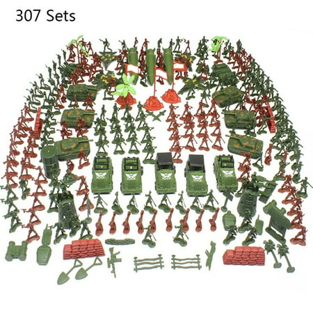 AIHOME 307-piece set of 4-9cm children's military toy, a set of sand ...