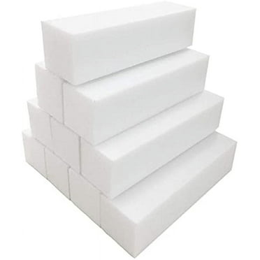 Black Orange Grit Sanding 3-Way 80/80/100 Nail Buffer Blocks - 10 ...