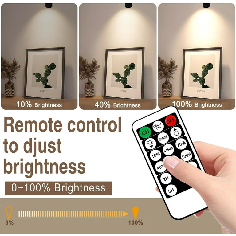 Up Lights Indoor 2 Pack Dimmable Indoor Spot Lights With Timer & Remote ...