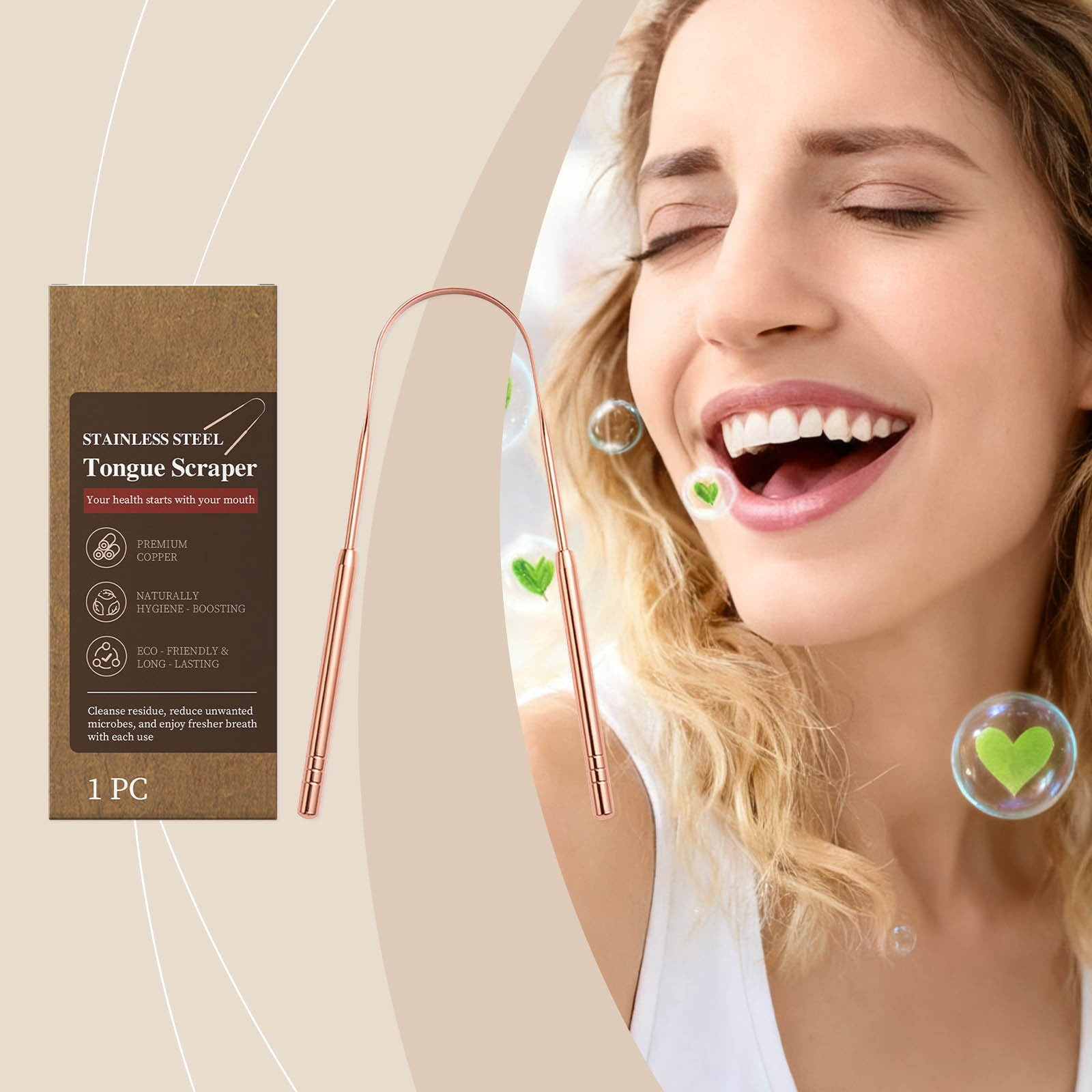 Click here for Jiaeri Copper Tongue Scraper For Fresh Breath  Ora... prices