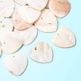 1 Box 20Pcs Heart Shell Beads Flat Shell Bead 30Mm Natural Seashell ...
