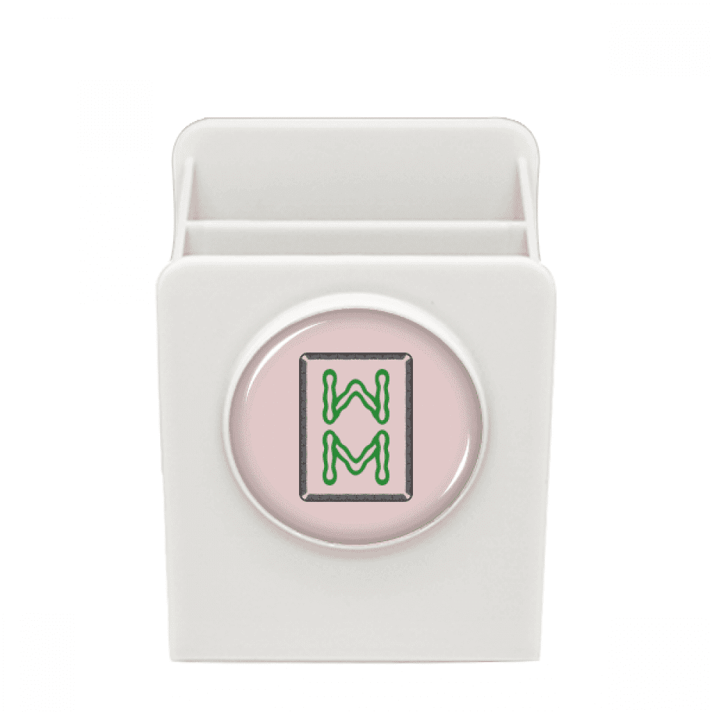 Mahjong Bar 8 Tiles Pattern Desk Pencil Holder Cup Pen Organizer ...
