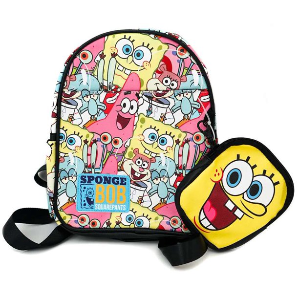 Nickelodeon Spongebob Squarepants Mini Backpack with Pouch - Walmart.com